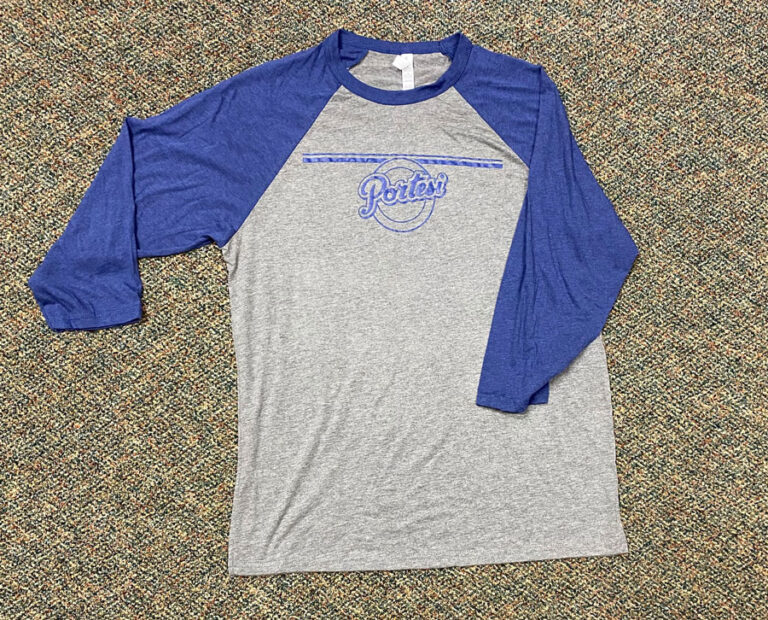 Two Line Logo Baseball Tee | Portesi Italian Foods